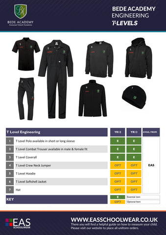 T Level Crew Neck Sweatshirt – EAS Schoolwear Uniform Shop