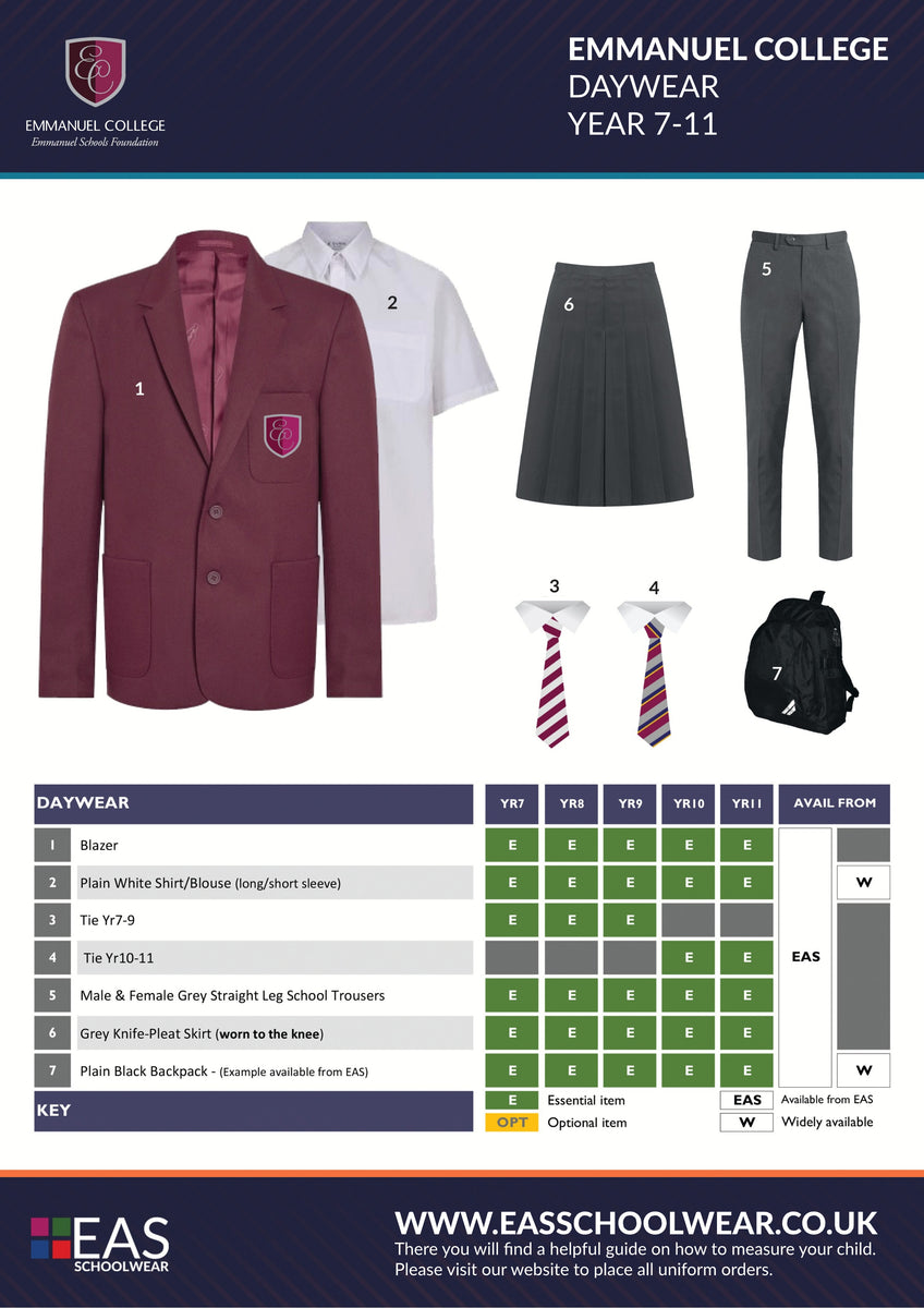 Emmanuel Boys Fit Blazer – EAS Schoolwear Uniform Shop